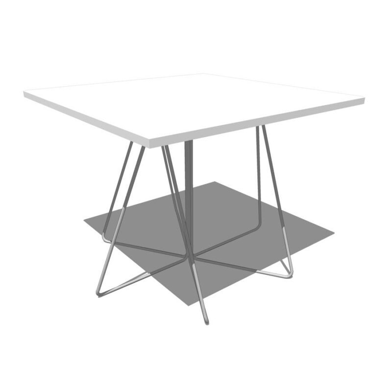 Vignelli Paperclip Small Square Table - Revit Families