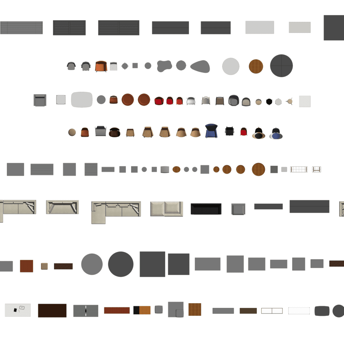 Modern Revit Furniture Pack - 3D Modeling for Home & Office Design