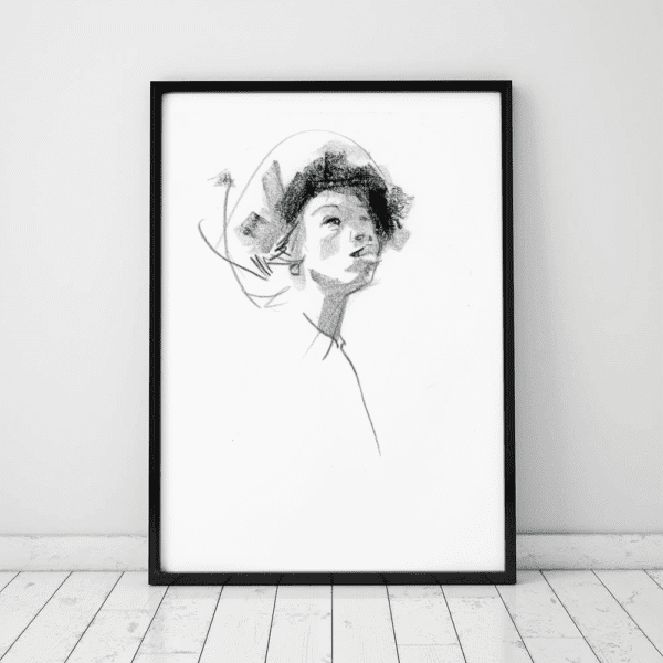 Portrait Still Life Drawing, Sketch - Art Work