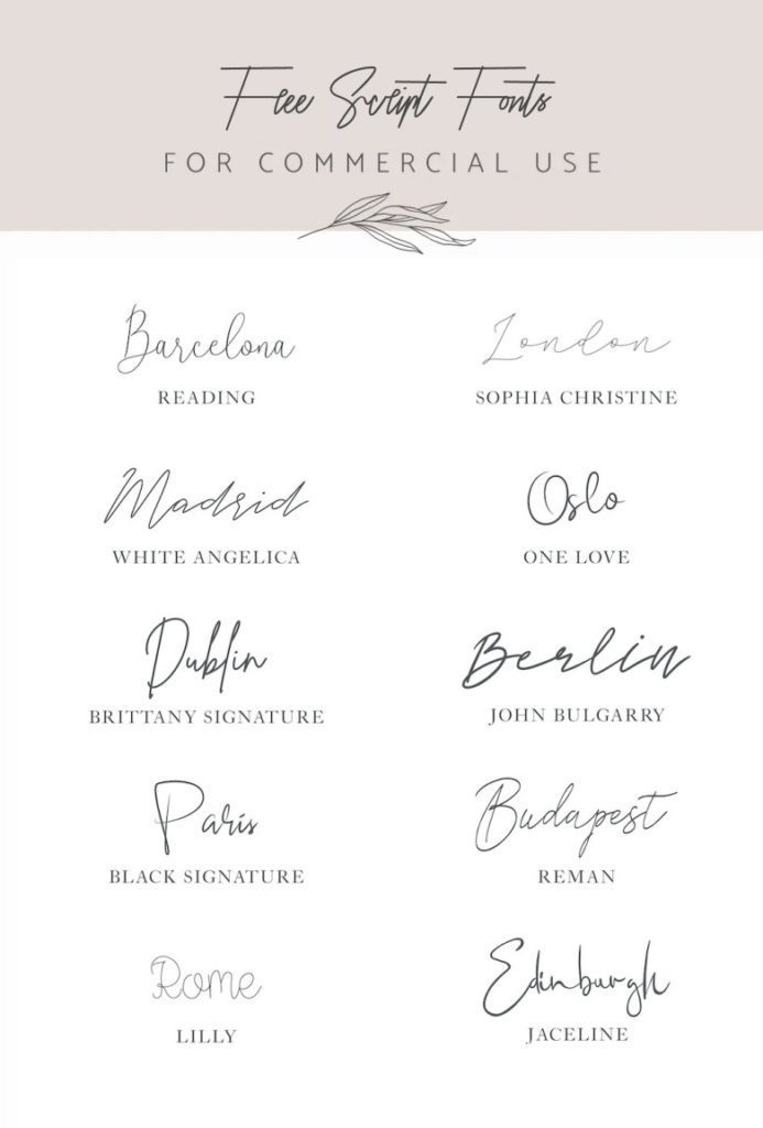 10 Beautiful Free Script Fonts - the Creative Route