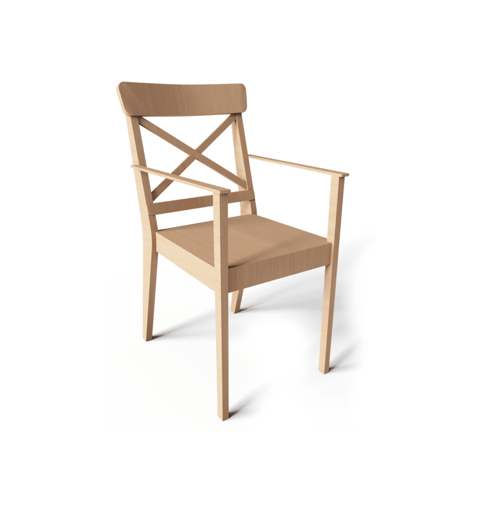 Ingolf Chair with Armrest - Revit Families